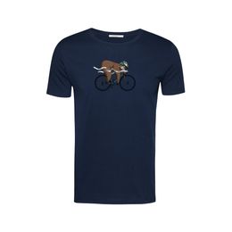 Greenbomb T-Shirt 'Animal Finish Sloth' Herren Gr&ouml;&szlig;e XXL navy / braun / gr&uuml;n