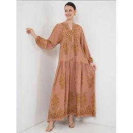Bigdart Kleid Damen Gr&ouml;&szlig;e 40 beige / gelb Winterkleid
