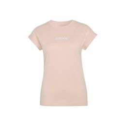 adidas Sportswear Funktionsshirt 'Essentials' Damen Gr&ouml;&szlig;e S ros&eacute; / wei&szlig;