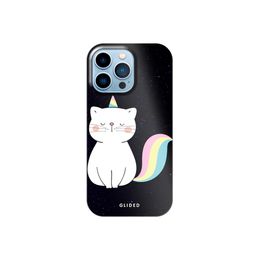 Glided Smartphoneh&uuml;lle 'Unicorn Cat Glided Handyh&uuml;lle' Damen Gr&ouml;&szlig;e iPhone 16 Pro Max schwarz