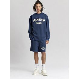 Mansour Shirt 'Paris College Longsleeve' Herren Gr&ouml;&szlig;e S navy
