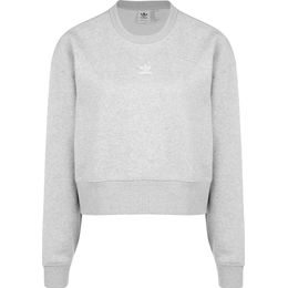 adidas originals Sweatshirt 'Adicolor Essentials' Damen Gr&ouml;&szlig;e M/L graumeliert / wei&szlig;