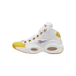 Reebok Halbschuh 'Question Mid' Damen Gr&ouml;&szlig;e 43 enzian / gelb / wei&szlig;