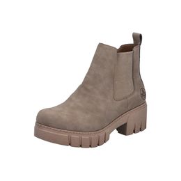 Rieker Chelsea Boots Damen Gr&ouml;&szlig;e 38 dunkelbeige Winterschuhe