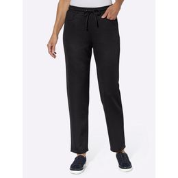 WITT Damen Schlupfhose in Ripp-Qualit&auml;t, schwarz, Gr&ouml;&szlig;e 48