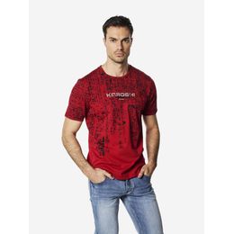 Koroshi T-Shirt Herren Gr&ouml;&szlig;e L rot / schwarz / wei&szlig;