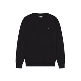 Wrangler Sweatshirt 'Sign off Crew' Herren Gr&ouml;&szlig;e M schwarz