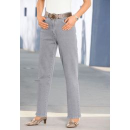 CR&Eacute;ATION L Damen Jeans mit abgerundeten Taschen grey-denim Gr&ouml;&szlig;e 26