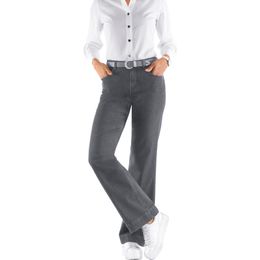 CR&Eacute;ATION L Damen Jeans mit weitem Bein stone-grey-denim Gr&ouml;&szlig;e 52