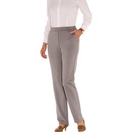 CR&Eacute;ATION L Damen Schlupfhose aus weichem Flanell taupe-meliert Gr&ouml;&szlig;e 24
