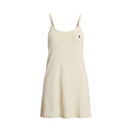 Polo Ralph Lauren Nachthemd ' Polo Pointelle ' Damen Gr&ouml;&szlig;e M beige / creme / hellgrau