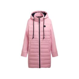 SOCCX Softshell-Parka mit Kapuze im tonigen Materialmix Damen Gr&ouml;&szlig;e XXL rosa Wintermantel