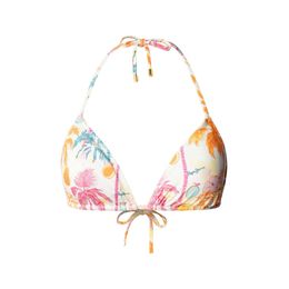 Pepe Jeans Bikinitop 'Tropical TR' Damen Gr&ouml;&szlig;e 70 creme / azur / orange