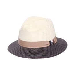 Bugatti Hut 'Fedora' Herren Gr&ouml;&szlig;e 61 beige / hellbeige / schoko