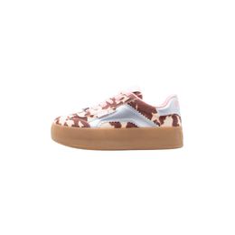 Buffalo Sneaker 'CAJO' Damen Gr&ouml;&szlig;e 37 sand / brokat / rosa / silber
