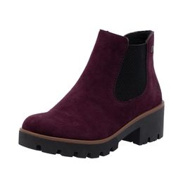 Rieker Chelsea Boots Damen Gr&ouml;&szlig;e 41 burgunder / schwarz Winterschuhe