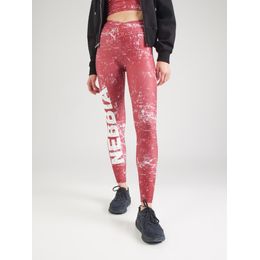 NEBBIA Sporthose 'ROUGH GIRL 616' Damen Gr&ouml;&szlig;e L cranberry / wei&szlig;