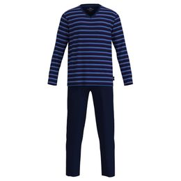 G&ouml;tzburg G&ouml;tzburg Pyjama Gr&ouml;&szlig;e XL navy / azur / pastellblau / karminrot