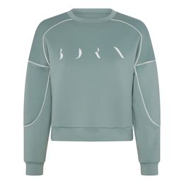 Born Sweatshirt ' Agda ' Damen Gr&ouml;&szlig;e M hellblau / wei&szlig;