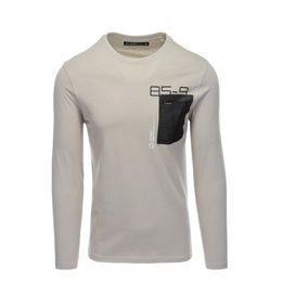 Ombre Shirt 'L130' Herren Gr&ouml;&szlig;e S beige / gelb / schwarz / wei&szlig;
