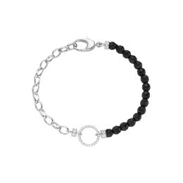 Giorgio Martello Milano Armband Damen Gr&ouml;&szlig;e 19 schwarz / silber