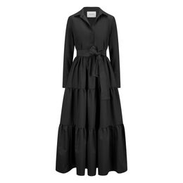 Nicowa Hemdblusenkleid VONIWIA Damen Gr&ouml;&szlig;e 42 schwarz Winterkleid