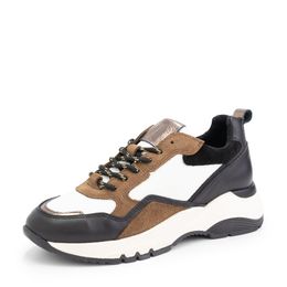 Mysa Sneaker 'Rodanthe ' Damen Gr&ouml;&szlig;e 41 braun / rosegold / schwarz / wei&szlig;