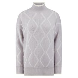 Basler - Long-Strickpullover, grau, Gr. 38 / S - Schurwolle