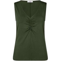 Emilia Lay - Top mit V-Ausschnitt, gr&uuml;n, Gr. 56 / 3XL