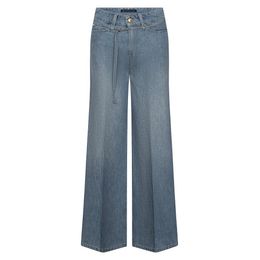 Raffaello Rossi - Wide Fit-Jeans Modell Sventy Belt, denim, Gr. 38 / S - Baumwolle