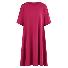 Emilia Lay - Jersey-Kleid mit Rundhals-Ausschnitt, pink, Gr. 54 / XXL - Baumwolle