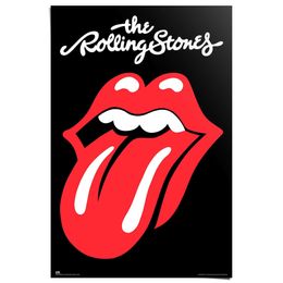 Poster Reinders "Rolling Stones", schwarz (farbe bild(er): schwarz), B:61cm H:91,5cm T:0,1cm, Bilder, Poster, Hobbyraum - Schwarz - 150 gr. Papier - Musik - 61x91,5 cm