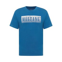 Mustang T-Shirt 'Austin' Herren Gr&ouml;&szlig;e XXXL azur / wei&szlig;