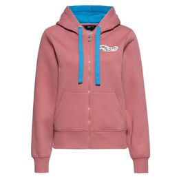 Queen Kerosin Zip-Up Hoodie 'Hottie on the run' female Pink size 4XL