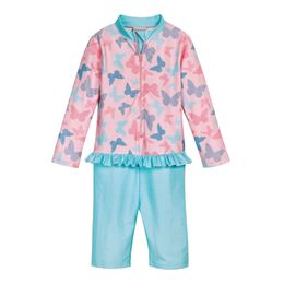 Playshoes Swimsuit 'Schmetterlinge' girl Blue, Pink size 74/80