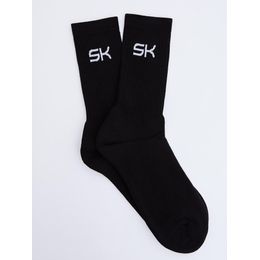 Sportkind Athletic Socks female Black size 39-41