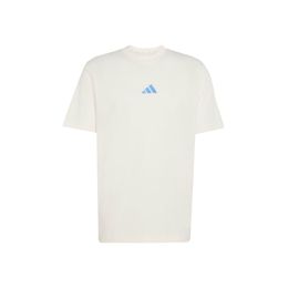 adidas Sportswear Funktionsshirt 'Essentials' Herren Gr&ouml;&szlig;e S blau / wei&szlig;