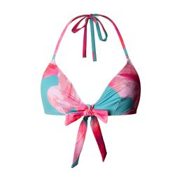 Pepe Jeans Bikinitop 'Maxi FRL' Damen Gr&ouml;&szlig;e 90 azur / rosa / ros&eacute;