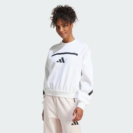 adidas Sportswear Sportsweatshirt 'Z.N.E.' Damen Gr&ouml;&szlig;e S schwarz / wei&szlig;