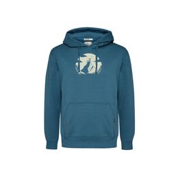 Greenbomb Sweatshirt 'Nature Clouds Ride Joy' (GOTS) Herren Gr&ouml;&szlig;e M petrol / schilf