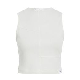 Calvin Klein Jeans Top Damen Gr&ouml;&szlig;e M wei&szlig;