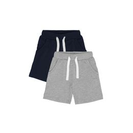 Minymo Sweatshorts ' MIBoys 2er-Pack ' Jungen Gr&ouml;&szlig;e 116 dunkelblau / grau