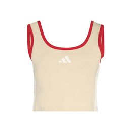 adidas Sportswear Sporttop 'Stadium' Damen Gr&ouml;&szlig;e M puder / blutrot / offwhite