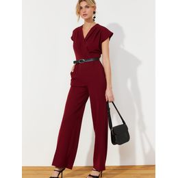 Trendyol Jumpsuit Damen Gr&ouml;&szlig;e XL burgunder