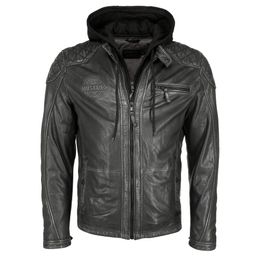 Mustang Lederjacke im Bikerlook 31020245 ' ' Herren Gr&ouml;&szlig;e M grau