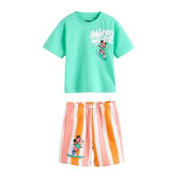 next Set 'Mickey Mouse' Jungen Gr&ouml;&szlig;e 122 mint / orange / rosa / wei&szlig;