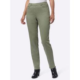 WITT Damen Jeans in Twill-Qualit&auml;t, khaki, Gr&ouml;&szlig;e 36