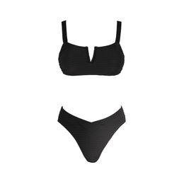 Cupshe Bikini 'Black-CAA12C4B153AA/Navy-CAA12C4B153YY' female Black size XS