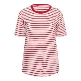 Kaffe Curve Shirt Damen Gr&ouml;&szlig;e M rot / wei&szlig;