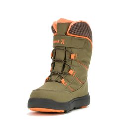 Winterstiefel Kamik "STANCE2", M&auml;dchen, Gr. 22, gr&uuml;n (olive, orange), Synthetik, Schuhe Winterstiefel